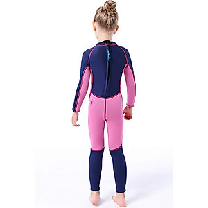 Cokarsey Girls 3mm Neoprene Full Wetsuit Back Zip for Snorkeling, Swimming, Diving