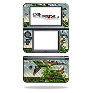 MightySkins Carbon Fiber Skin for Nintendo New 3DS XL (2015) - Air Force Bird | Protective, Durable Textured Carbon Fiber Finish | Easy to Apply, Remove, and Change Styles | Made in The USA