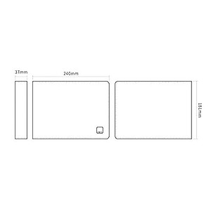 Lanxivi 20 Slots Fountain Pen Case Gray, Waterproof Canvas Pen Holder Display Pouch Bag by KACO