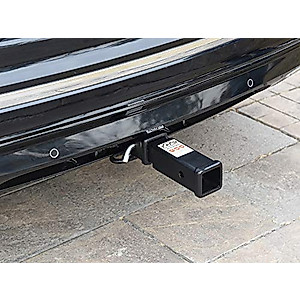 TOPTOW Hitch Extender, Fits for 2 inch Receiver, 7 inch Extension Length, with 5/8 inch Hitch Pin
