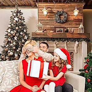 AIIKES 10X10FT Christmas Theme Backdrop Xmas Photography for Backdrop Christmas Tree Wreath Gift Box White Socks Holiday Party Backdrop Studio Props 12-381