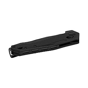 Kershaw Monitor Folding Pocket Knife, 3 Inch Black Blade with D2 Steel, DuraLock Locking Mechanism, Pocketclip