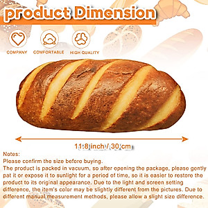 CHELEI2019 11.8" Bread Plush,Funny 3D Stuffed Bread Shape Pillow Soft Food Toy Gift for Kids