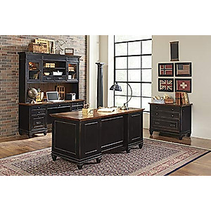 Martin Furniture Hartford Hutch, Brown - Fully Assembled