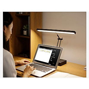 WYH Exquisite LED Lamp LED Desk Lamp 10W Eye-Care Dimmable Light 3000mA Architect Table Lamp Touch Control Study Reading Office Black Durable Table Lamp (Color : Black)