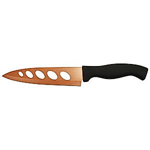 Set of 4 Copper Knives! 6.25" Blade - As Seen on TV Never Sharpen Knives! Stays Sharp Forever! Effortless Clean Cuts Every Time! Ideal for Chopping, Dicing, Mincing, and More! (4)
