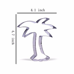 4.7 inch Palm Tree Cookie Cutter - Stainless Steel