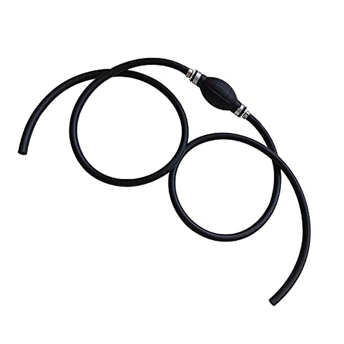 5/16 boat fuel line with primer bulb Fuel Line Assembly 5/16" 8mm Hose Line Universal Fuel Line with Primer Bulb Steel Hose Clamps for Marine Outboard Boat Motor RVs