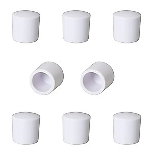 Door Stop Bumper Tips DGBRSM 8pcs White 0.4 Inch Door Rubber Stop Bumper Replacement Stopper Tips Caps Protect Doors & Wall Household Door Stopper Tips Caps