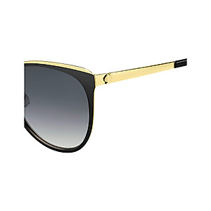Kate Spade New York Women's Jabrea/S Cat Eye Sunglasses, Black/Gray Shaded, 57mm, 17mm