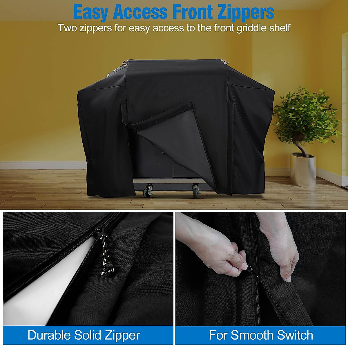 Griddle Cover for Blackstone 28 XL inch Griddle,Rip-Proof Upgraded Heavy Duty Material 75in Culinary Griddle Cover,Waterproof UV & Fade Resistant Flat Top Gas Grill Cover with Strap and Two Zippers