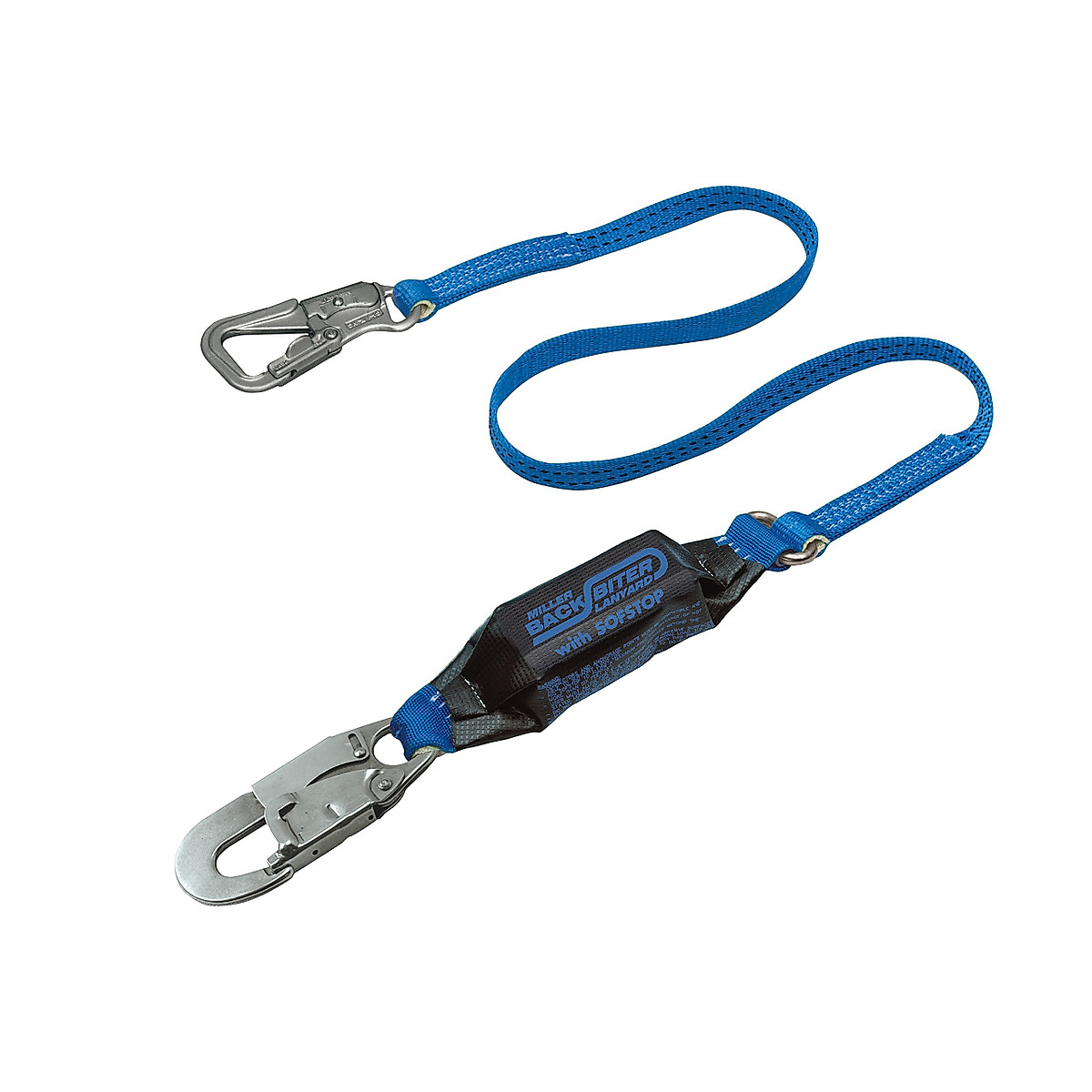 Miller by Honeywell 913BD/6FTBL Backbiter Tie Back Lanyard, Blue