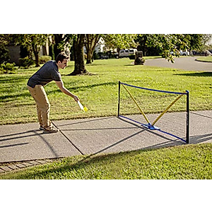 Triumph Sports Multi-Sport Versatile Combo Outdoor Game Net Set Includes Volleyball, Badminton, and Pickleball, Blue (35-7510-2)
