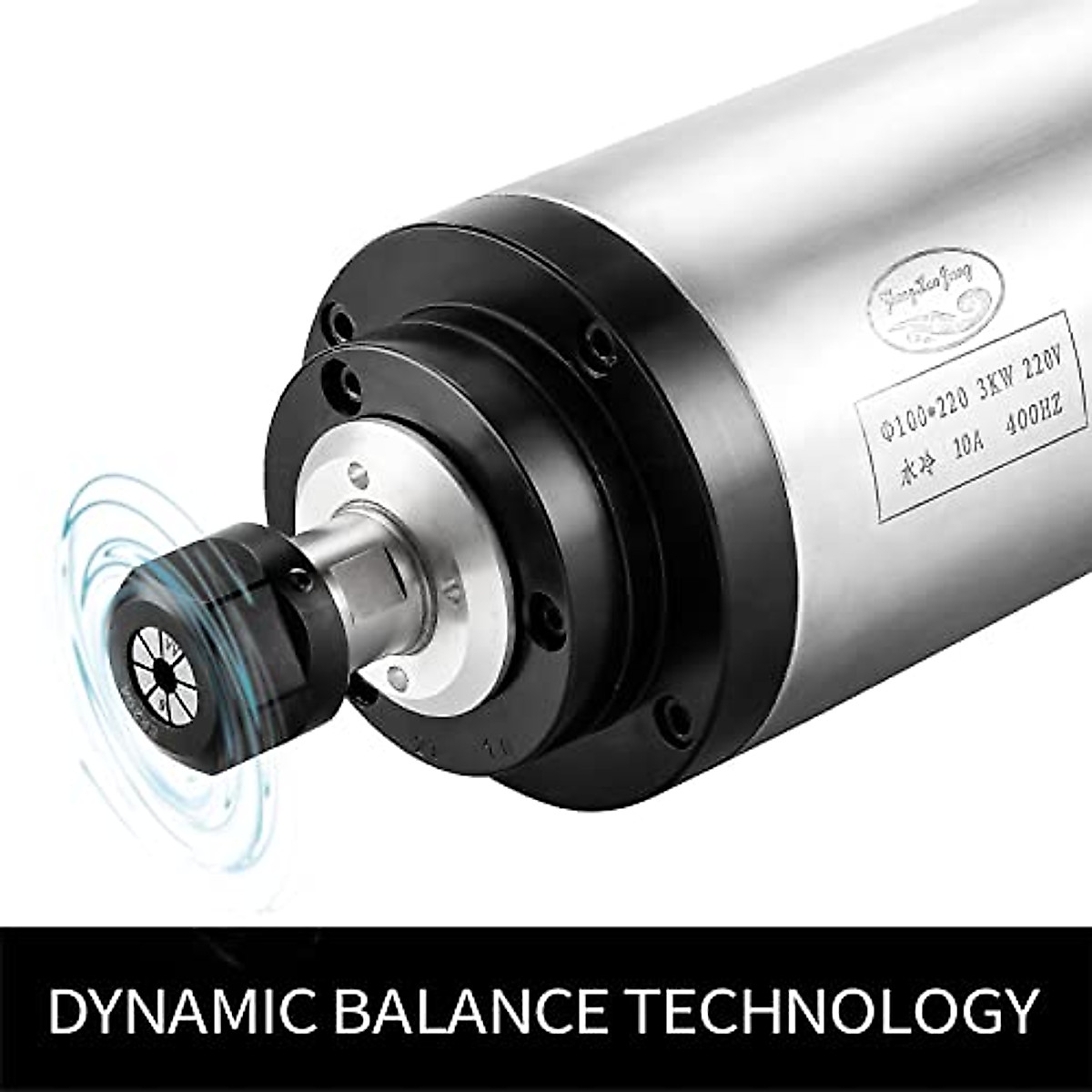 CNC Spindle CNC Motor 220V 3KW 3000W Quiet Water Cooled Spindle Motor 100mm 4 Bearings 24000RPM 400HZ for CNC Router Machine