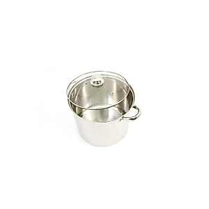 ExcelSteel - 548 ExcelSteel Stockpot with Encapsulated Base, 8 quarts, Silver