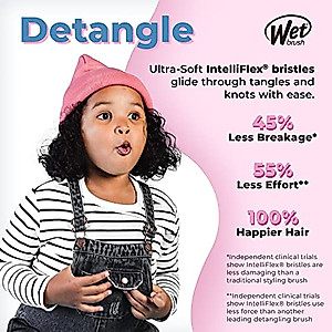 Wet Brush Original Detangler Brush - Throwback, Level Up - All Hair Types - Ultra-Soft IntelliFlex Bristles Glide Through Tangles with Ease - Pain-Free Comb for Men, Women, Boys and Girls