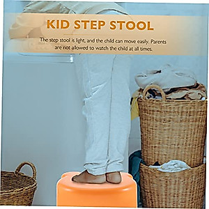 ULDIGI 2pcs Cartoon Plastic Stool Portable Step Stool Plastic Step Stool Stepping Stool for Toddlers Kitchen Step Stool Plastic Footstool Potty Training Step Bathroom Stool Low Stool