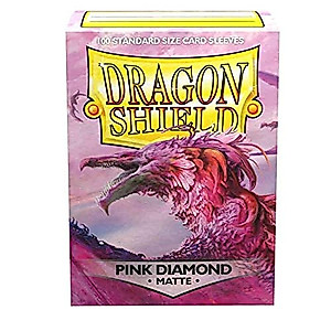 Dragon Shield Matte Diamond Pink Standard Size 100 ct Card Sleeves Individual Pack