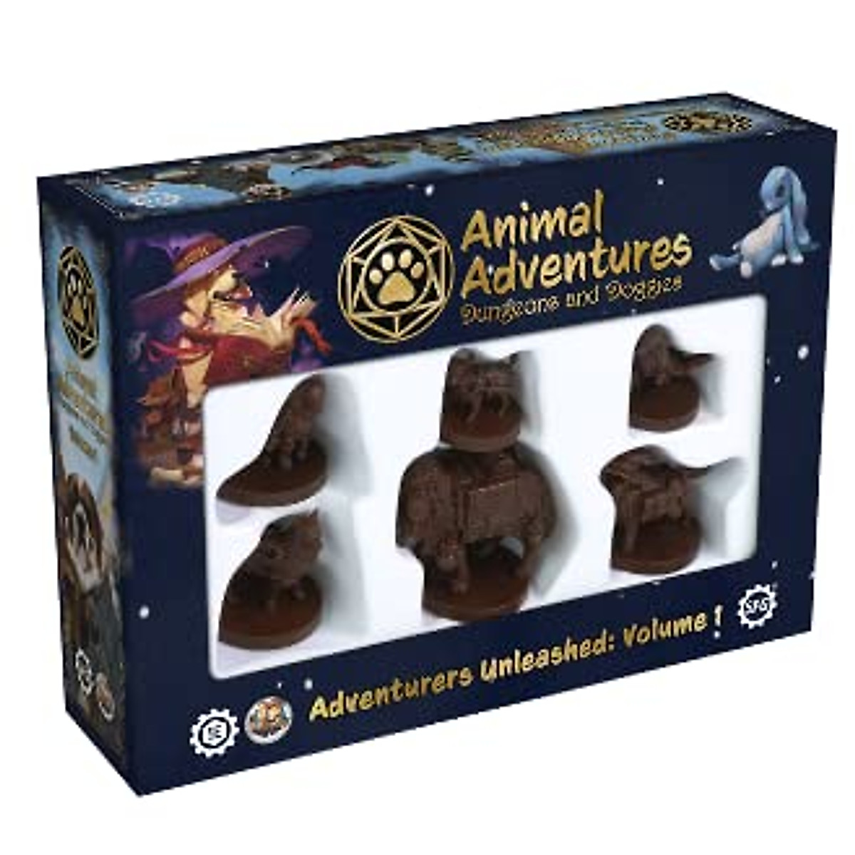 Steamforged Games Animal Adventures Doggies and Dungeons Volume 1-3 Miniatures Bundle (3 Items)