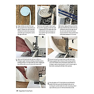 Zigzag Rope Sewing Projects: 16 Home Accessories to Make with a Simple Stitch (Landauer) Learn the Craft of Sewing with Rope - Create Durable and Decorative Bags, Bowls, Baskets, Trivets, and More