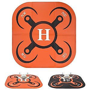 HZD Drone Landing Pad 20 inch/50cm, Weighted Foldable Double-Sided Fast-Fold Helipad for DJI Avata/Mini 2/Mini 3/Mavic 3/Mavic Mini SE/Mavic Air 2/Air 2S/Holy Stone Drone/FPV Drone Accessories