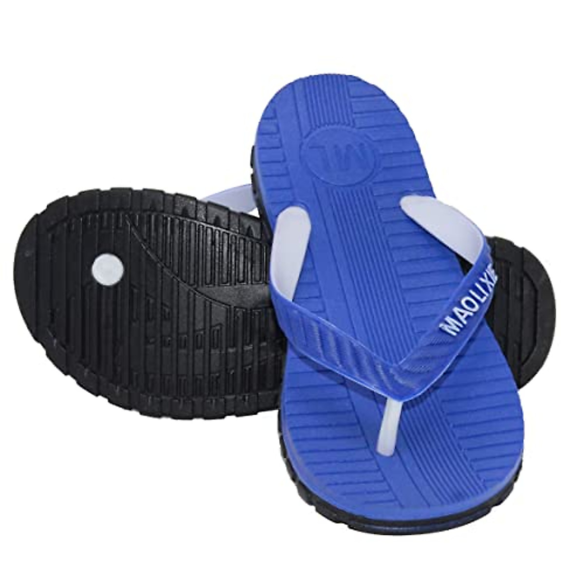 Mao Li Xie Comfort Men's Flip Flops Beach Home Outdoor Thong Sandals (8, Blue, numeric_8)