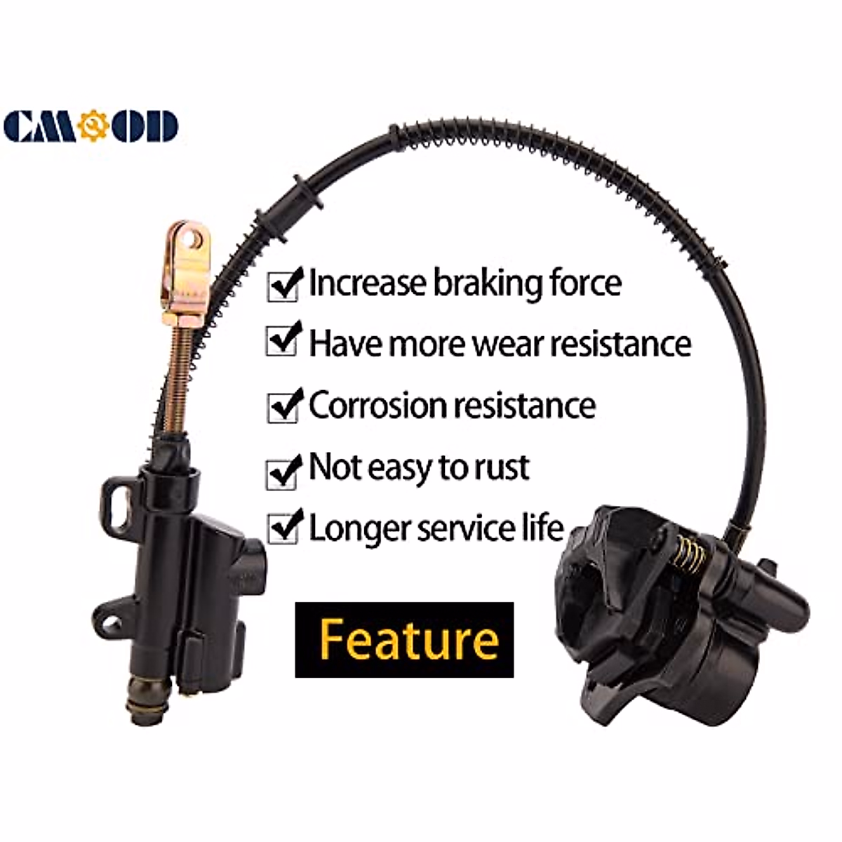 Rear Brake Master Cylinder Caliper For 50cc 70cc 90cc 110cc 125cc Chinese ATV Taotao Quad Coolster 3050HD Four Wheeler