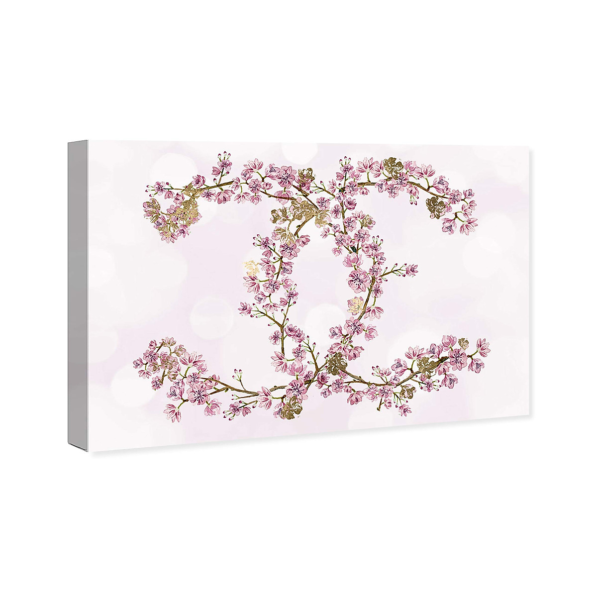 Wynwood Studio Fashion and Glam Wall Art Prints 'Sakura Love' Home Décor, 19x13, White Frame