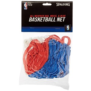 Spalding NBA NETZ (82-79SCNR) Red Tricolor, Unisex Adult, White/Blue/Red, NOSIZE