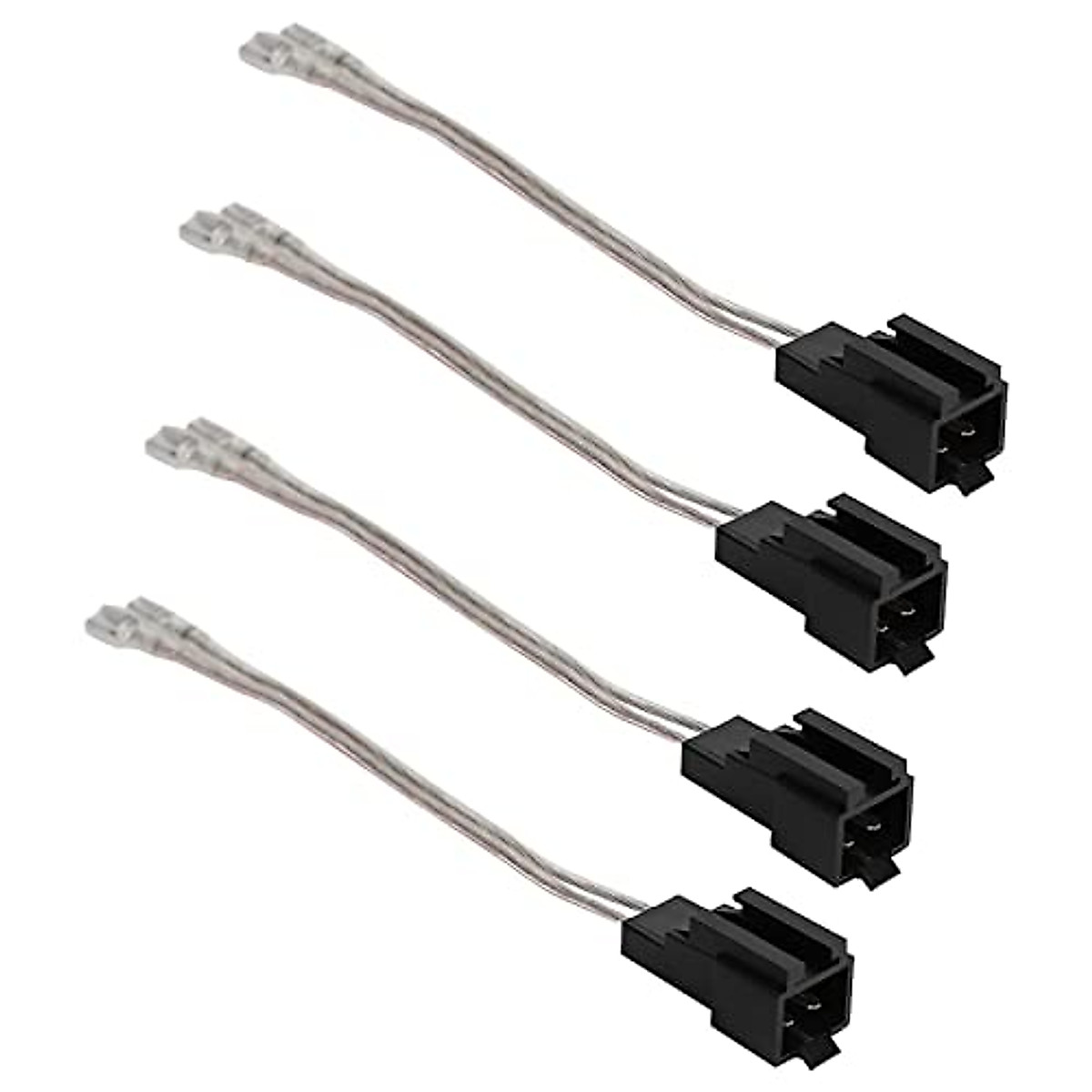 NuIth 72-6512 Car Speaker Wire Harness Adapter Connector Compatible with 1997-2003 Jeep TJ Cherokee Wrangler, 1998-2007 Dodge Ram Dakota, 1991-2004 Chrysler 300 Concorde Door Speaker Harness 4PCS