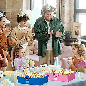 40 Pack Stitch Theme Birthday Party Supplies,Stitch Food Tray Stitch Party Favors Paper Food Serving Tray for Stitch Theme Birthday Party Decorations