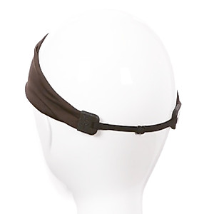 Hipsy Xflex Basic Adjustable & Stretchy Wide Sports Headbands for Men (Basic Brown)