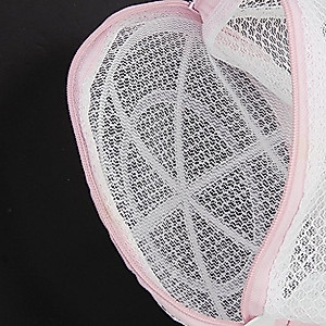 3Pack Delicate Bra Washing bag, Intimates Laundry Bag Lingerie Laundry Bags for Washing Machine & Dryer - Large Size - lingerie Bra Saver Bag by KEREITH (3pack white bra bag)