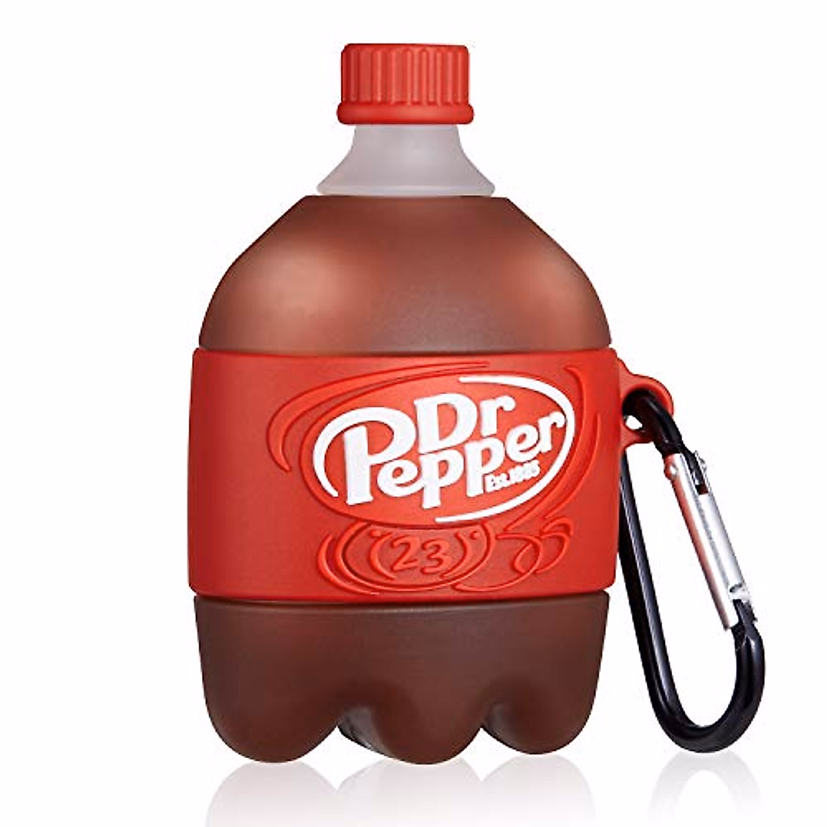 Shineyii for Airpod 2/1 Case Soft Silicone Cute Cartoon Kawaii Funny Cover Fashion Drink Protective Skin Accessories Keychain Girls Teens Cases for Air Pods Compatible with Airpods 2&1, Dr Pepper