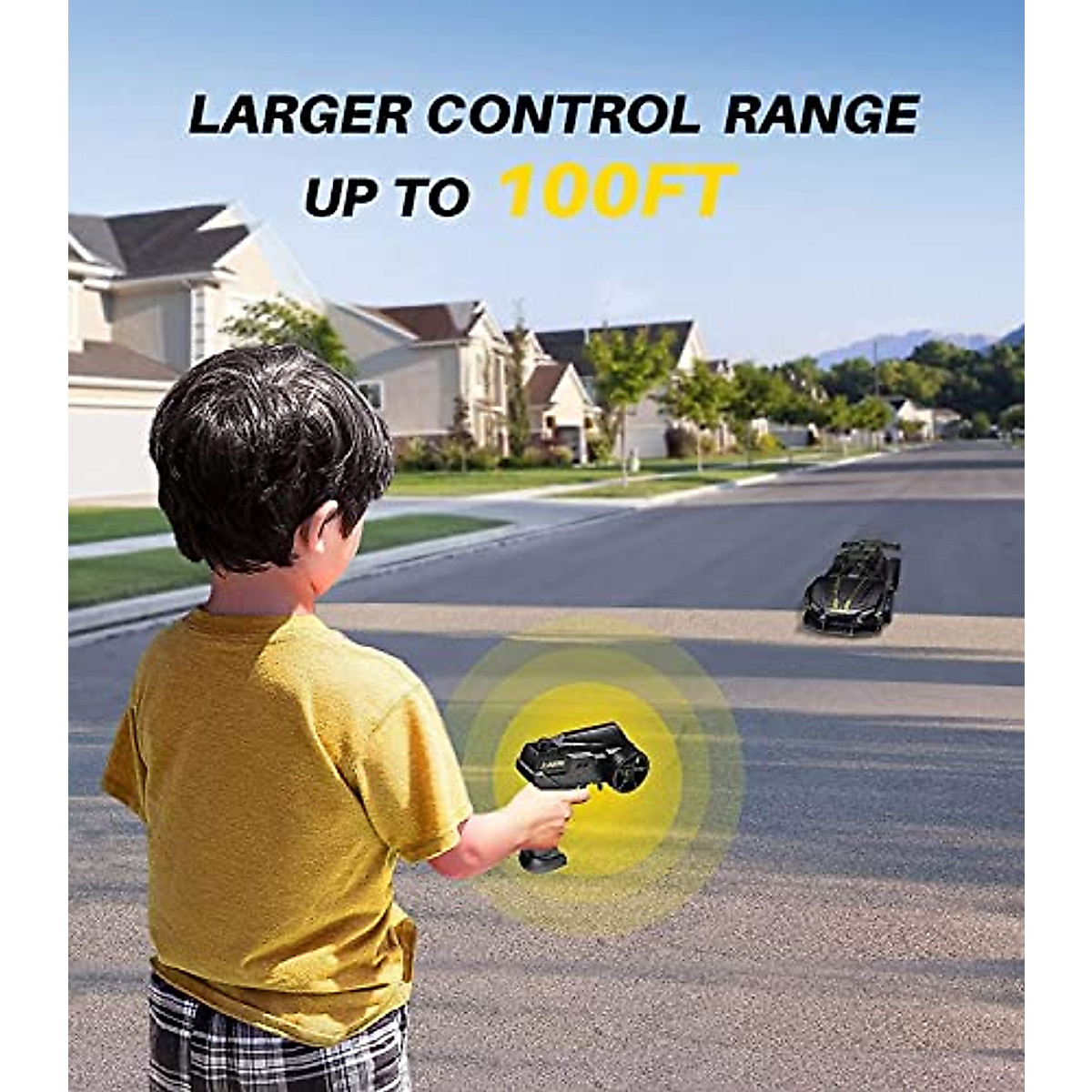 DoDoeleph RC Cars, Fast Metal Remote Control Car for Kids, 1/24 Alloy Frame Hobby Electric Racing Car Toys 2.4GHz 2X Rechargeable Batteries for Adults Boys Girls Birthday