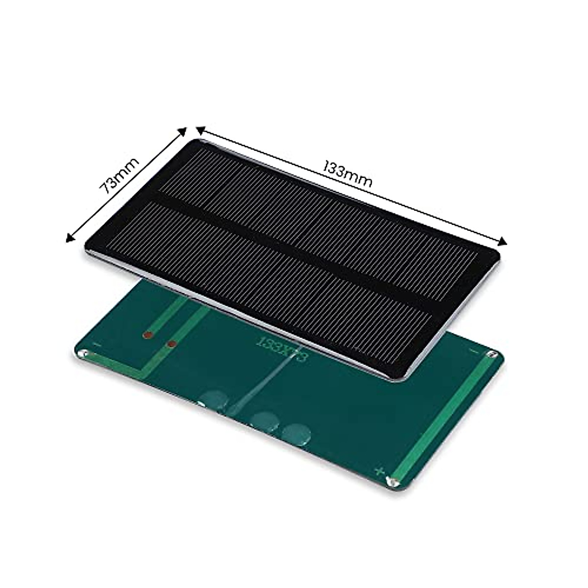 SUNYIMA 5Pcs Polycrystalline Mini Solar Panels Solar Cells Solar System Kit 6V 180mA 133mm x 73mm/5.23"x 2.87" for DIY Electric Toy Materials Photovoltaic Cells Solar DIY System Kits