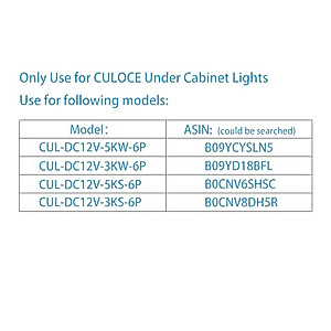 CULOCE Dimmer Switch, 12V PWM Rotary Dimmer, Dimmable Switch, Dimming Switch, Only Use for CULOCE Under Cabinet Lights.