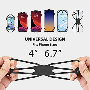 【Bone】 Lanyard Phone Tie 2 with Card Holder, Universal Phone Lanyard Neck Holder, Cell Phone Lanyard w/Card Holder for iPhone 12 11 Pro Max, Galaxy S Pixel, Fits 4 to 6.7"- Mr. Deer
