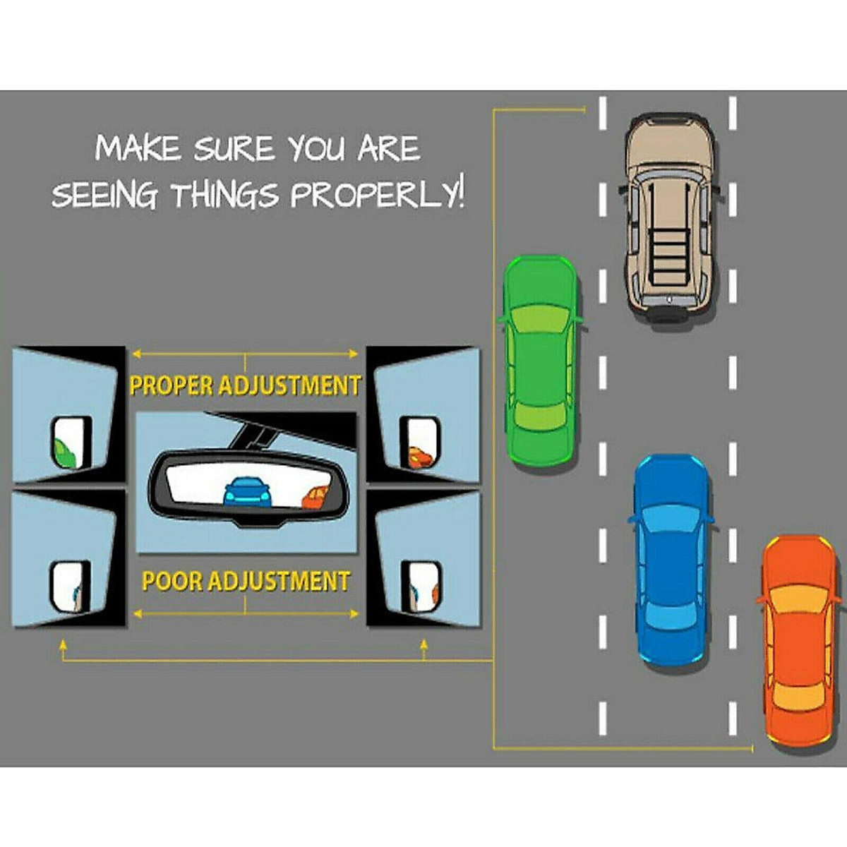 Adanz Side Mirror Replacement Glass fit for Volkswagen VW Passat Rabbit Jetta Eos R32 GTI Driver Left Side LH Flat Non Heated, Including Adhesive Pads