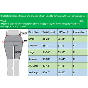 NELEUS Women's 3 Pack Biker Shorts High Waist Running Yoga Shorts with Pockets,3 Pack,Black/Black/Black,US S,EU M