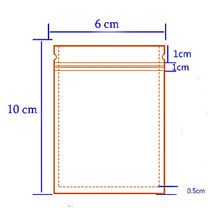 120 Pcs Foil Bags Smell Proof Mylar Bags Aluminum Foil Foods Accessories Pouch for Food Storage and Lipgloss Jewelry Eyelash Packaging