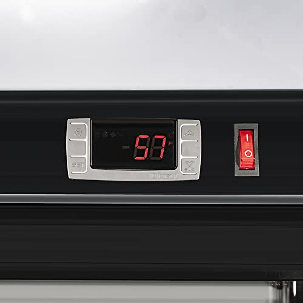 DHPM 51" 2 Sliding Glass Reach in Refrigerator Swing, Door Upright Display Beverage Cooler Merchandiser, Antique White