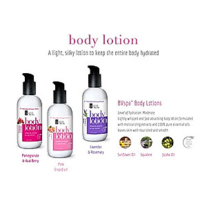 BV Spa by Bon Vital' Moisturizing Body Lotion, Pink Grapefruit Scented Body Silk for Dry Skin Repair, Anniversary for Women, Moisturizer with Essential Oils for Soft Skin