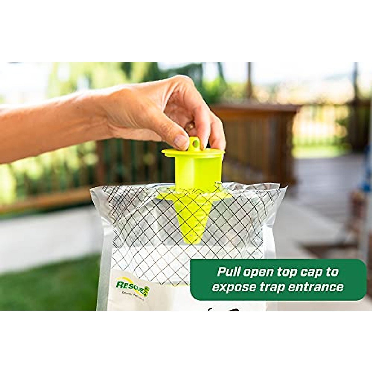 RESCUE! Big Bag Fly Trap – Disposable, Outdoor Use - 10 Traps