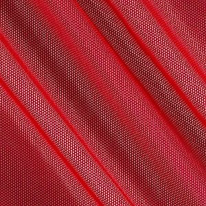 Power Mesh Fabric | 5 Yards Continuous | 60" Wide | 4-Way Stretch, 10% Spandex | Lightweight, Sheer (Scarlet)