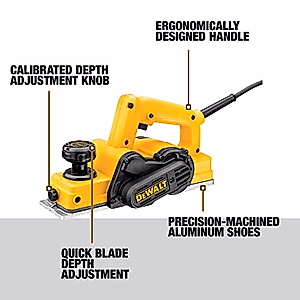 DEWALT Hand Planer, 5.5-Amp, 3-1/4-Inch (D26676)