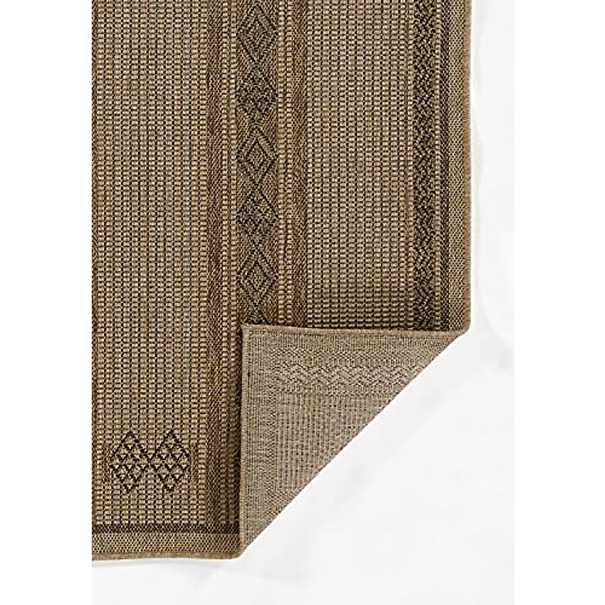 Momeni Hampton Transitional Indoor/Outdoor Area Rug, Natural, 4'1" X 6'
