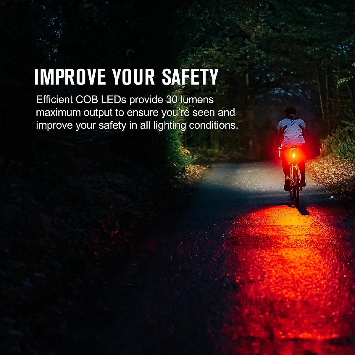 OLIGHT Seemee 30 C Bike Light 30 Lumens Tail Light 230 Degree Visibility, 800m Viewable Range, USB Rechargeable Bike Break Light, IPX6 Waterproof, Road and Urban Cyclists