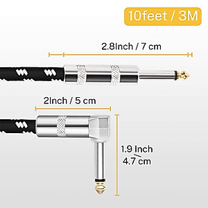 Donner Electric Drum AMP 35-Watt Electronic Drum Amplifier & Electric Instrument Cable 10 ft