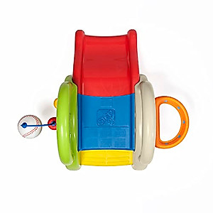 Step2 Sports-Tastic Climber – 3-In-1 Sports Activity Center Indoor/Outdoor Playset – Toddler Climber with Kids Slide, Basketball Hoop, Soccer Goal, & Tethered Baseball